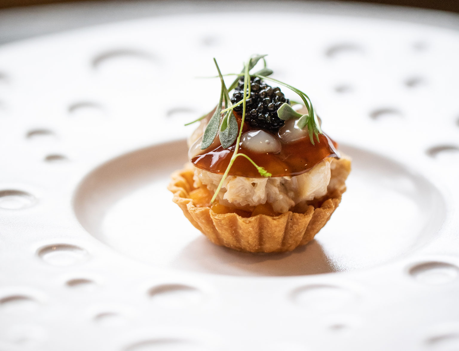 Welsh Brown Crab Tart by Hywel Jones, Executive Chef at Lucknam Park ...