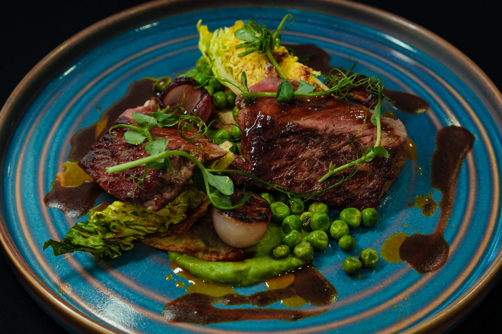 Aussie Beef Sirloin, Peas, Baby Onions and Potato Crisps by Dave ...
